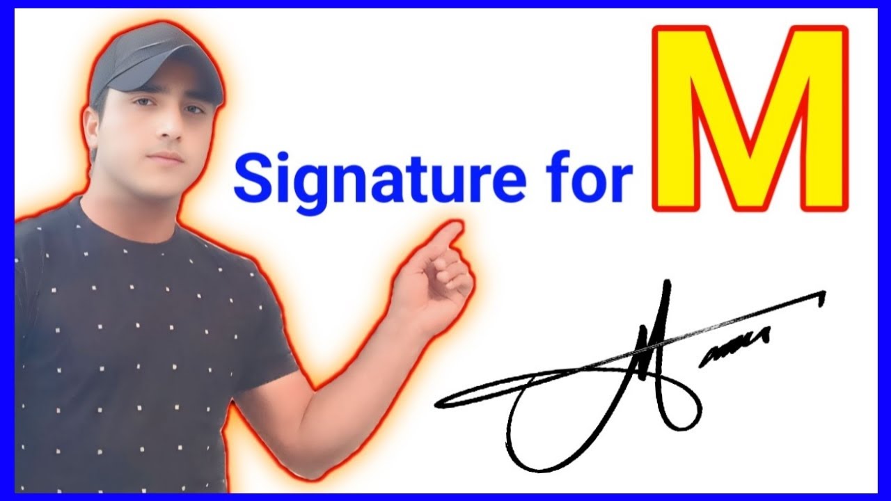 M signature style | M signature ideas | M signature tutorial ...