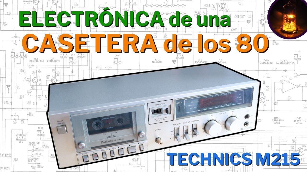 ELECTRÓNICA de una PLETINA de los 80: Technics M215 | Reparar una ...