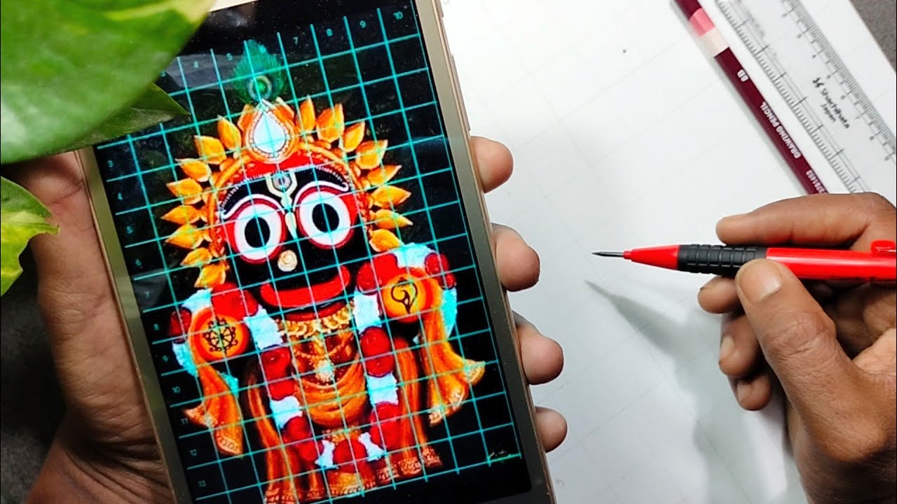 Lord Jagannath Drawing Step By Step, Rath yatra special drawing ...