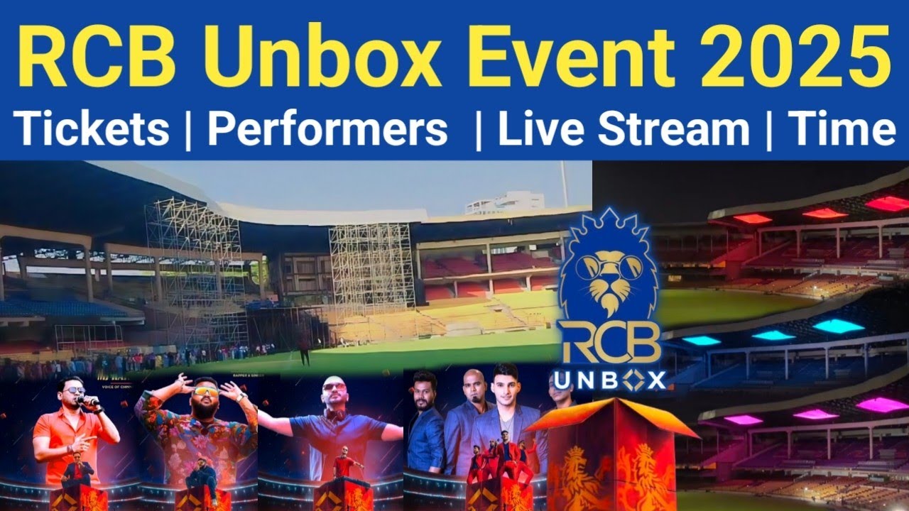 RCB Unbox Event 2025 Stage In Bangalore | How To Watch Live Stream ...