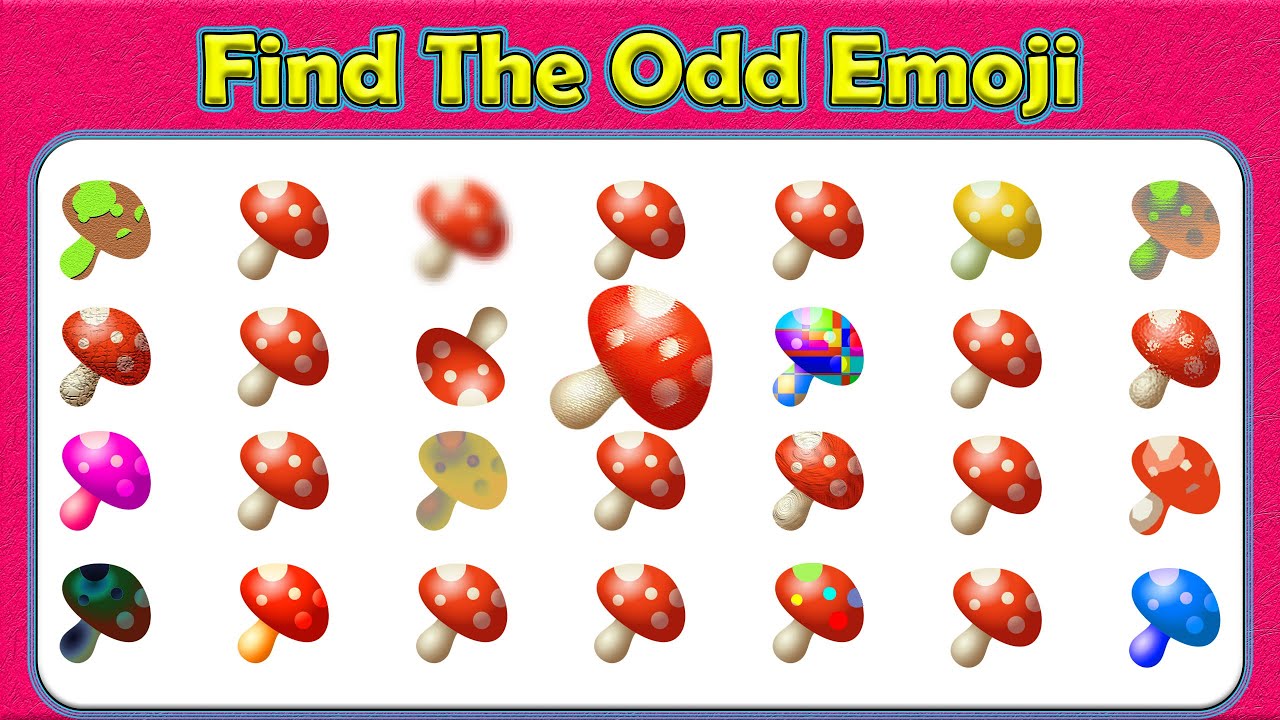 Find The Odd Emoji | GAME #25 | Emoji Puzzle Quiz - YouTube