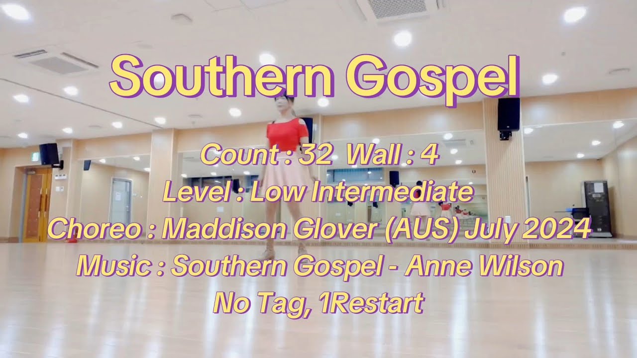 Southern Gospel Line Dance / Low Intermediate - YouTube