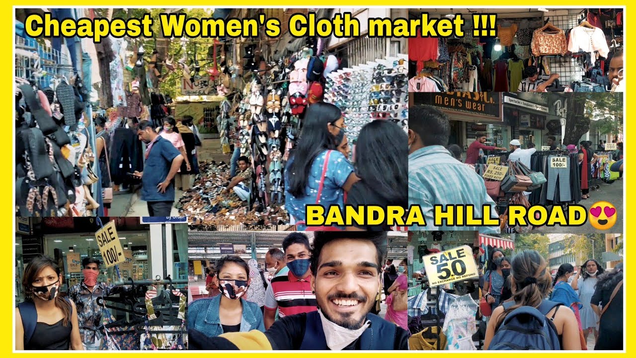 Bandra Hill Road Market 2021 | Bandra hill road Shopping | Exploring ...