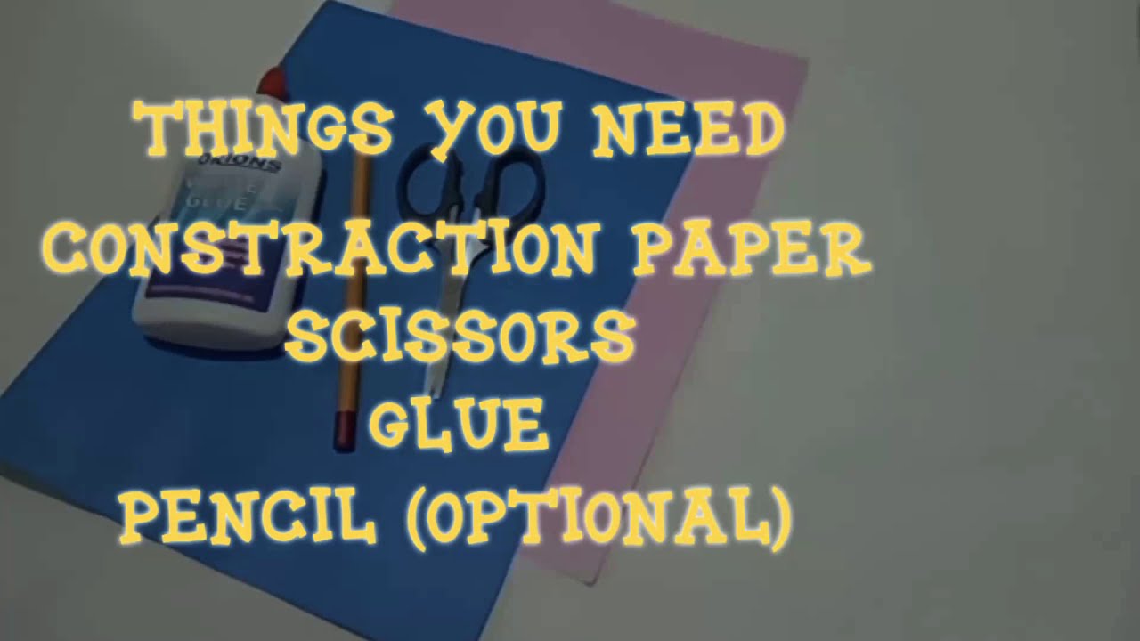 How to cut paper flower / constraction paper / diy - YouTube