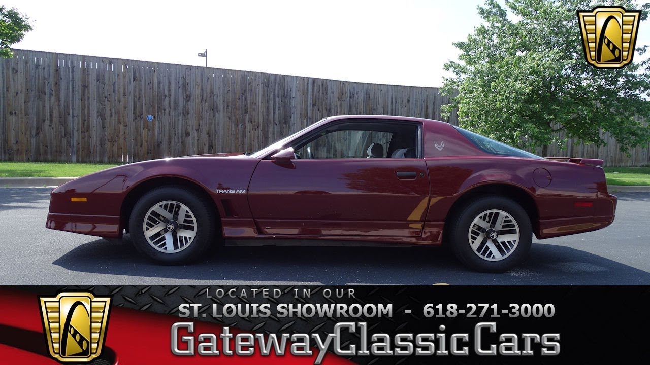 Maroon Firebird Car
