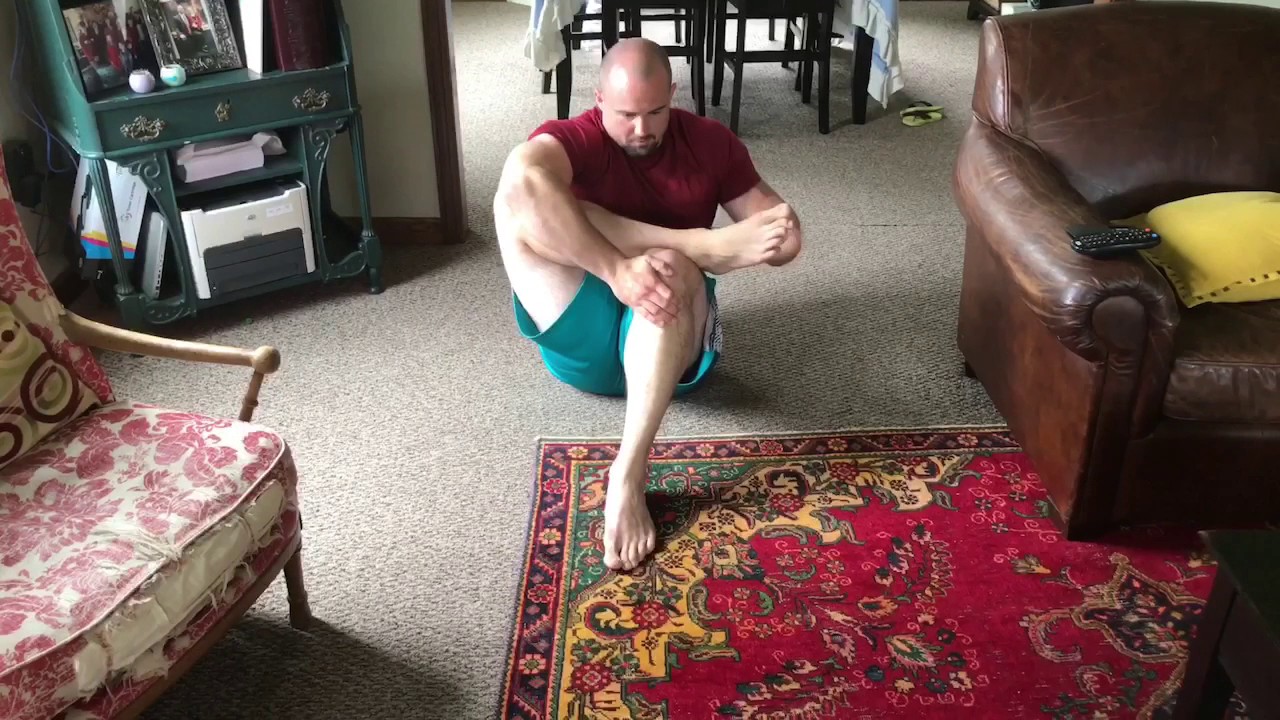 Figure 4 hamstring and hip stretch series - YouTube