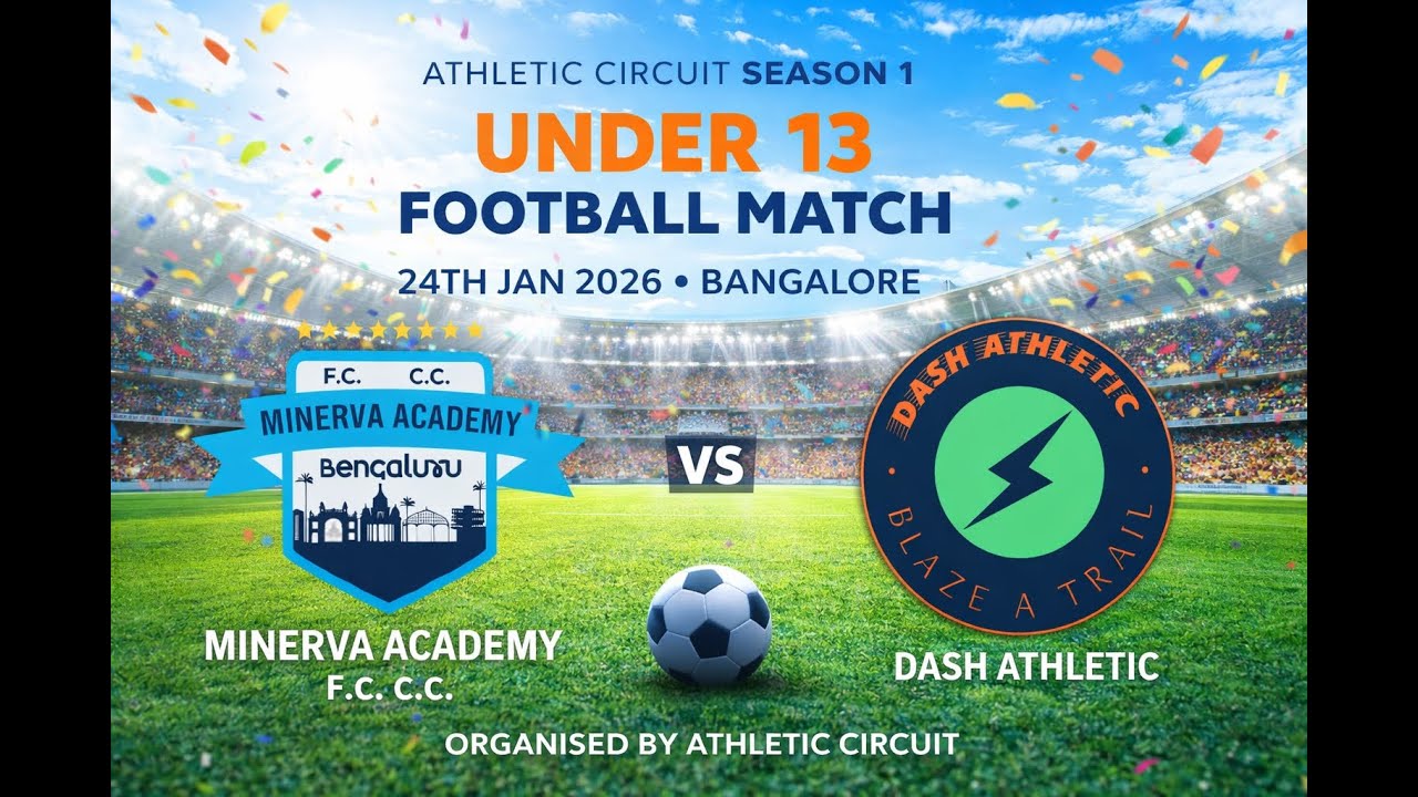 Under 13 Football Match Full Replay | Minerva Academy vs Dash Athletic ...