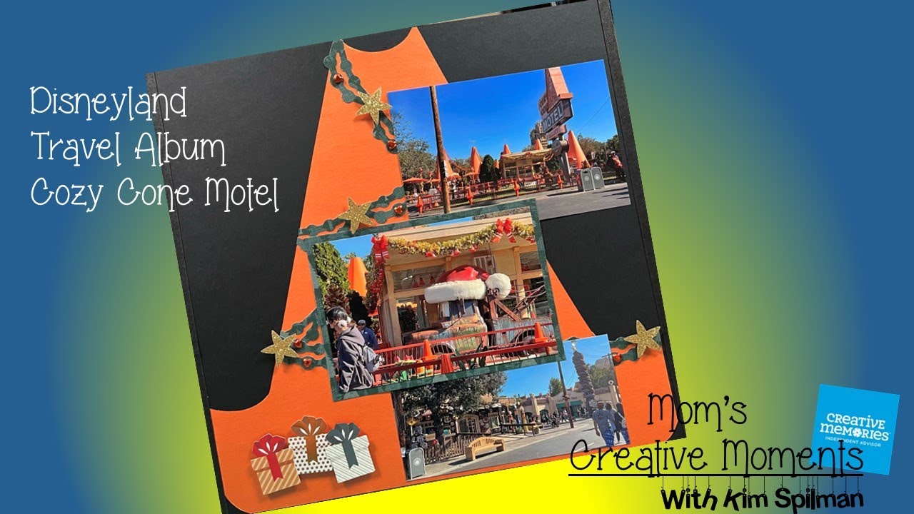 Creative Memories Disney Travel Album Cozy Cone Motel - YouTube