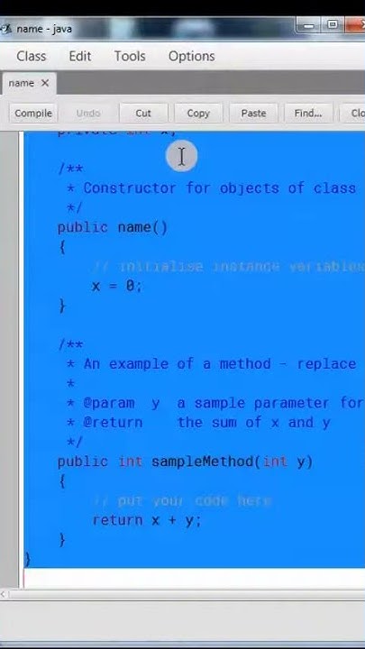 How to print your name using BlueJ #Shorts #Java - YouTube