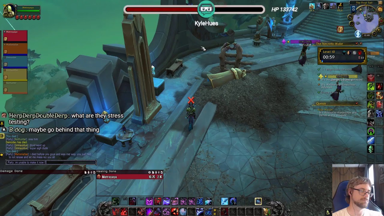 Pugging Shadowlands Mythic+ - Blood Death Knight Night Fae PoV - YouTube