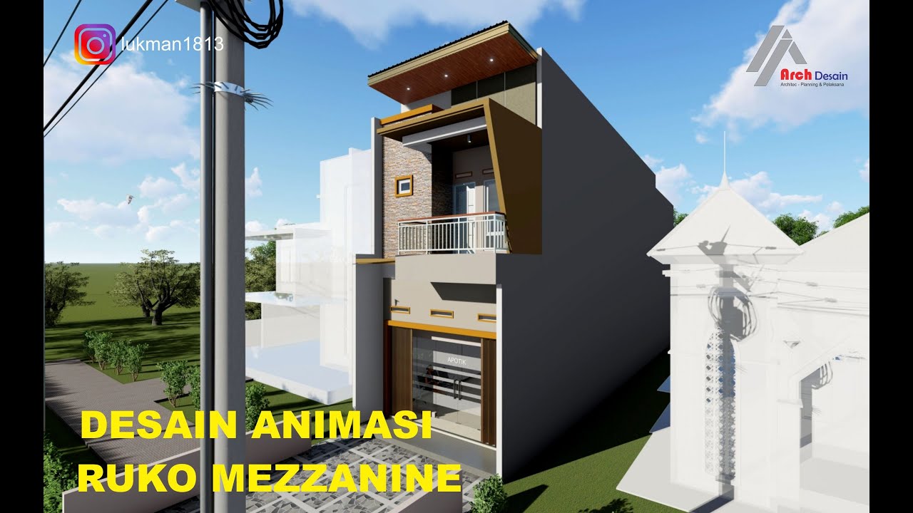 DESAIN ANIMASI RUKO MEZZANINE - YouTube