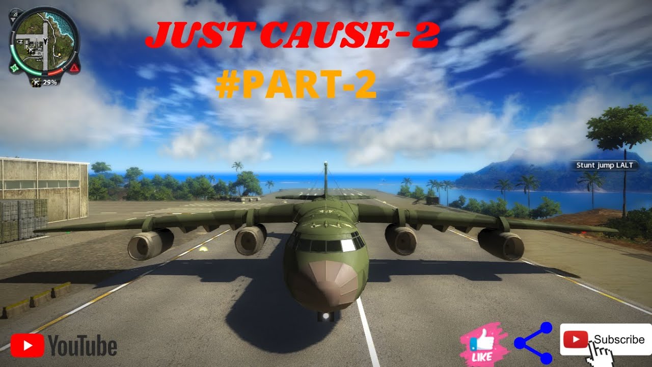 I Stole Panau Military Giant Aeroplane| JUST CAUSE-2|#PART-2 - YouTube