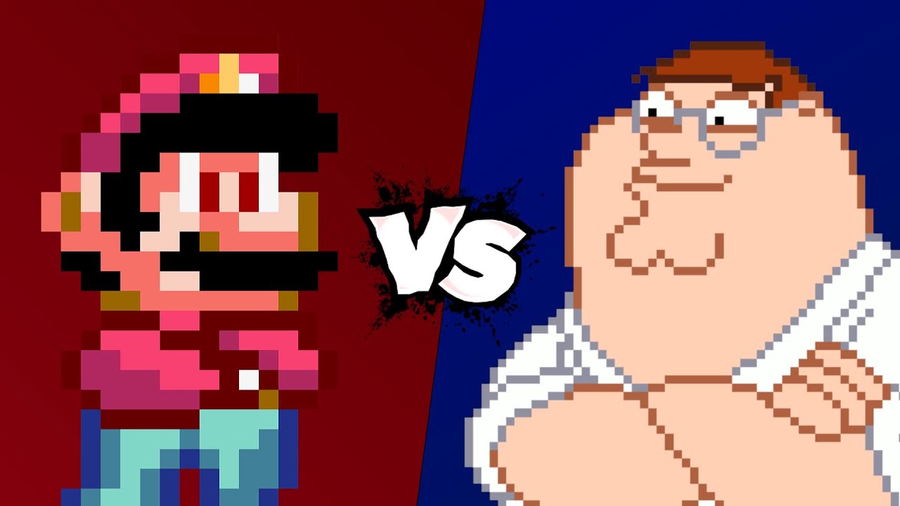 MUGEN Battle - Power Star Mario vs Peter Griffin - YouTube