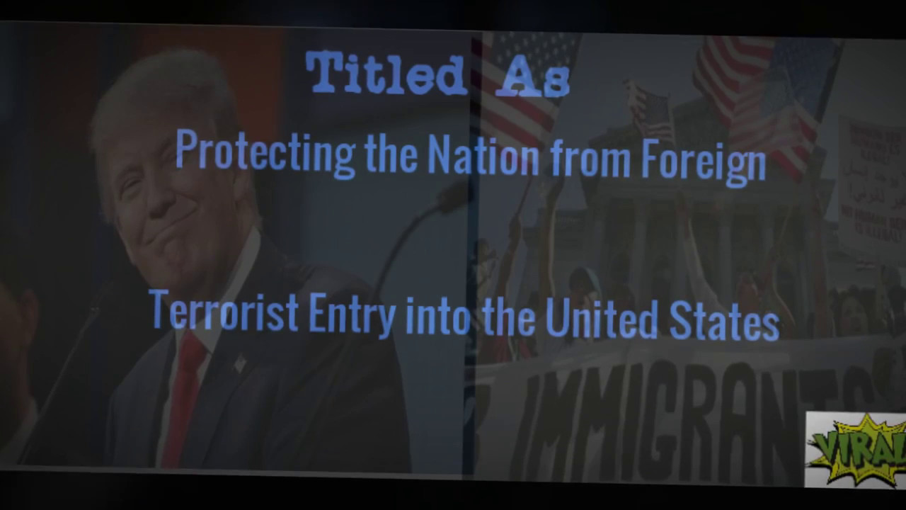 Trump Executive order 13769 and 13780.Ban of Muslims. - YouTube