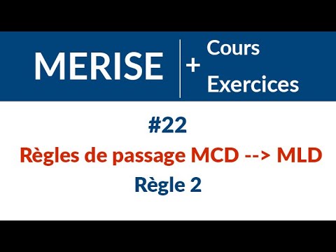 #22 Les règles de passage MCD à MLD (Règle 2) | MERISE: Cours et exercices corrigés - YouTube
