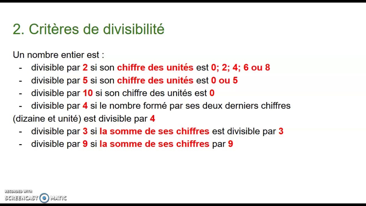 3ème-Reconnaître les multiples et les diviseurs d'un nombre - YouTube