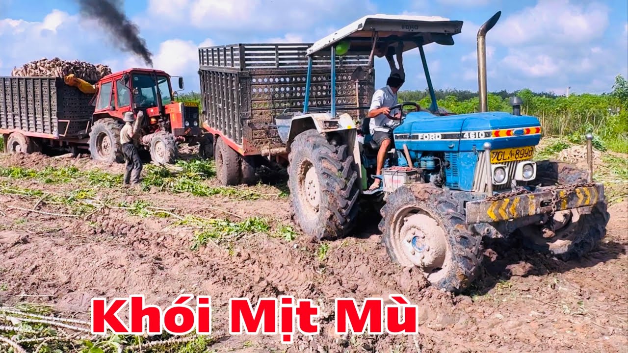 Ford 4610 mới lên turbo giải cứu belarus 805 mạnh dữ - YouTube