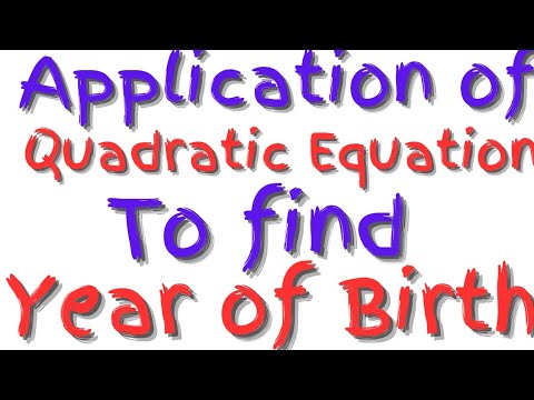 Japanese | Find year of birth by Quadratic Equation | #maths #premath # ...