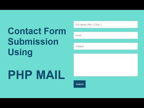 Contact Form Validation Using Javascript | PHP Part 2 - YouTube