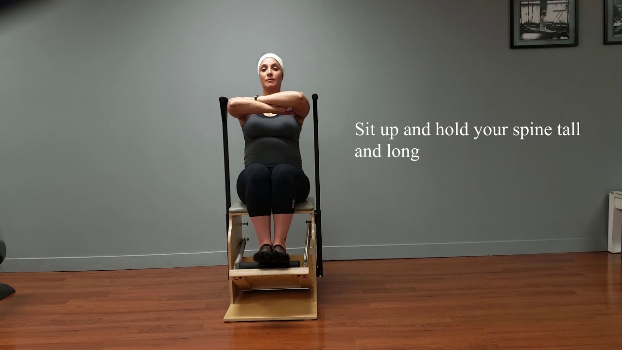 Pumping on the chair - Prenatal Pilates Workout - YouTube