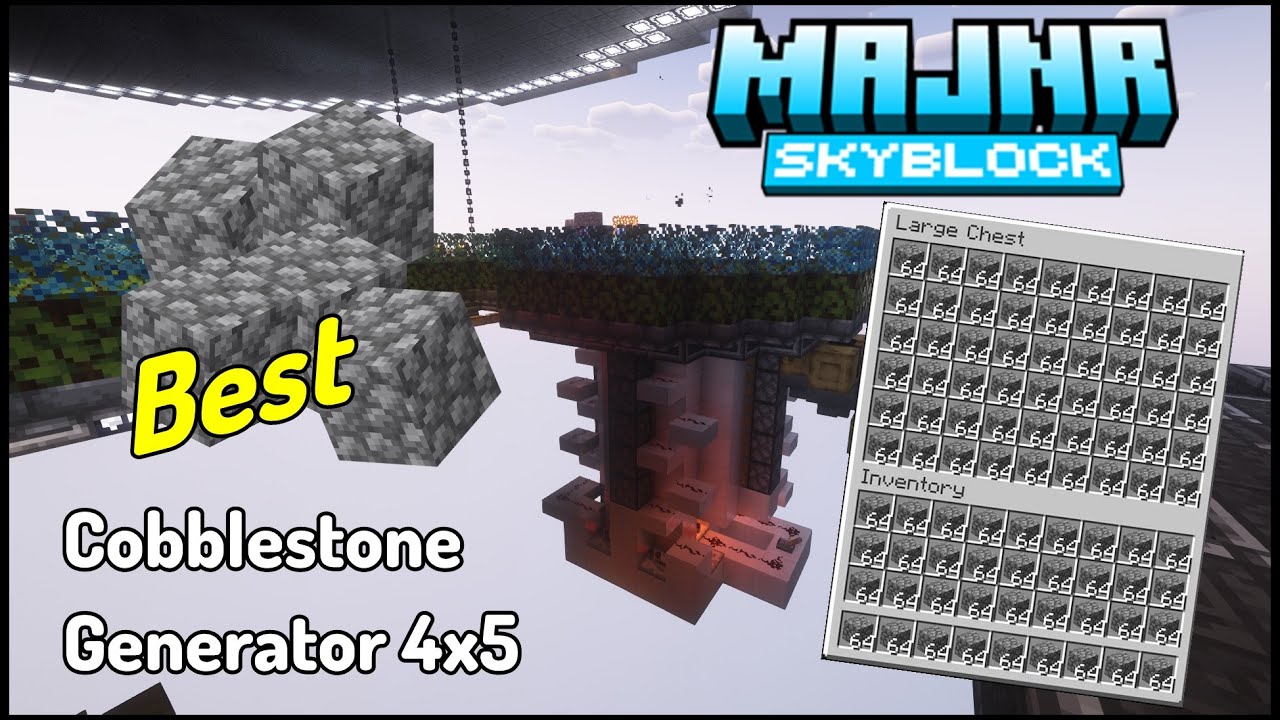 Epický Cobblestone Generator 4x5 ( Majnr Skyblock modpack) Tutorial ...