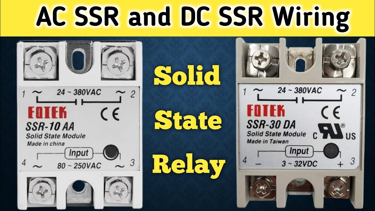 AC SSR and DC SSR Connection Diagram | SSR Relay Wiring Diagram ...