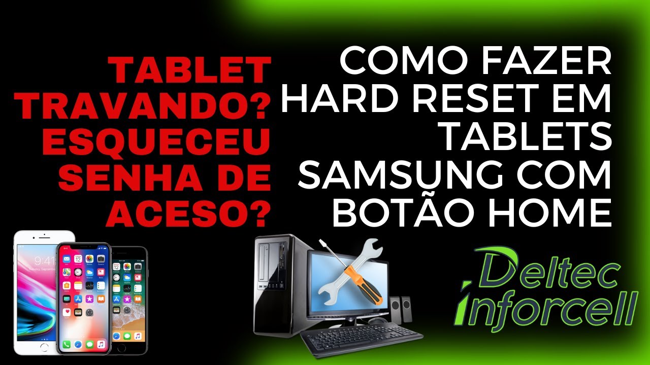 Hard Reset Tablet Samsung com botão Home. T700,T705. - YouTube