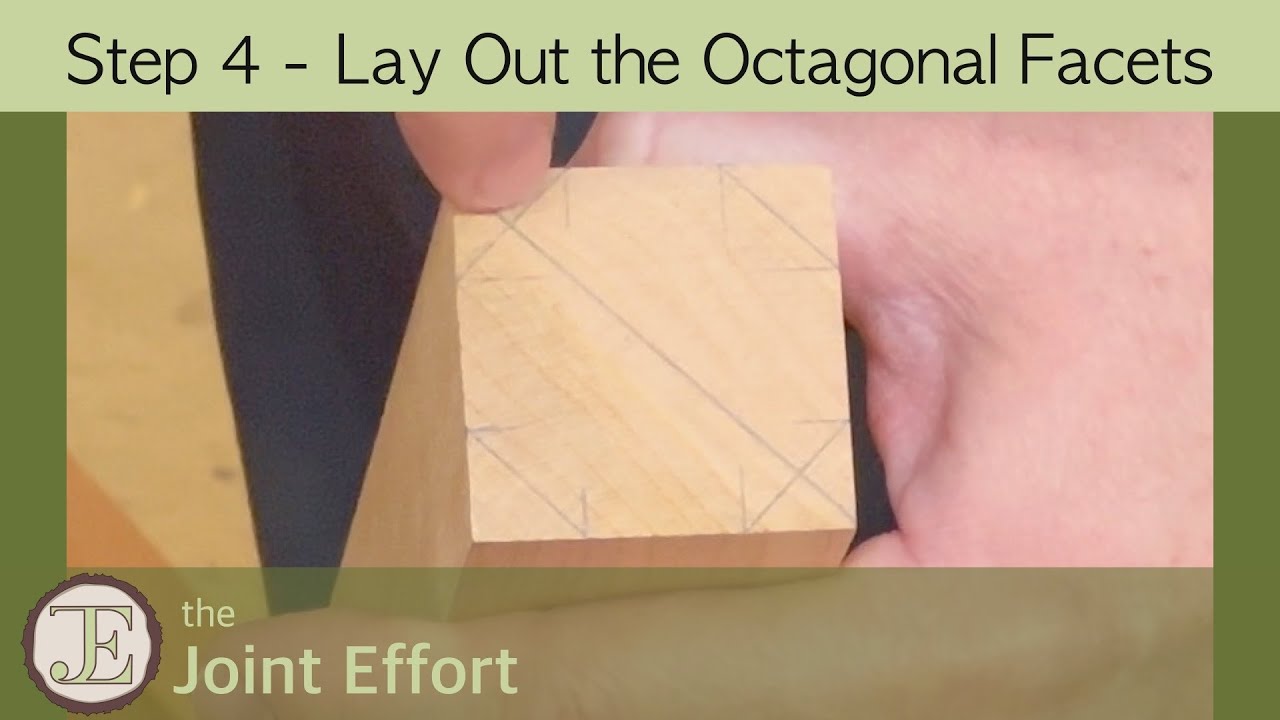 Step 4 - Lay Out the Octagonal Facets - YouTube