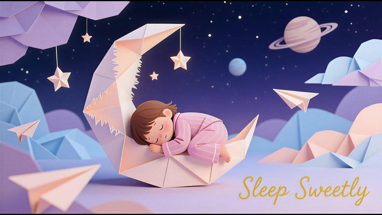 🌙 Soothing Sleep Music for Babies | Harp & Violin Lullaby | Sleep ...