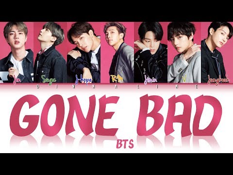 How Would BTS sing 'GONE BAD' by MONSTA X(Color Lyrics Eng/Rom/Han)(FANMADE)