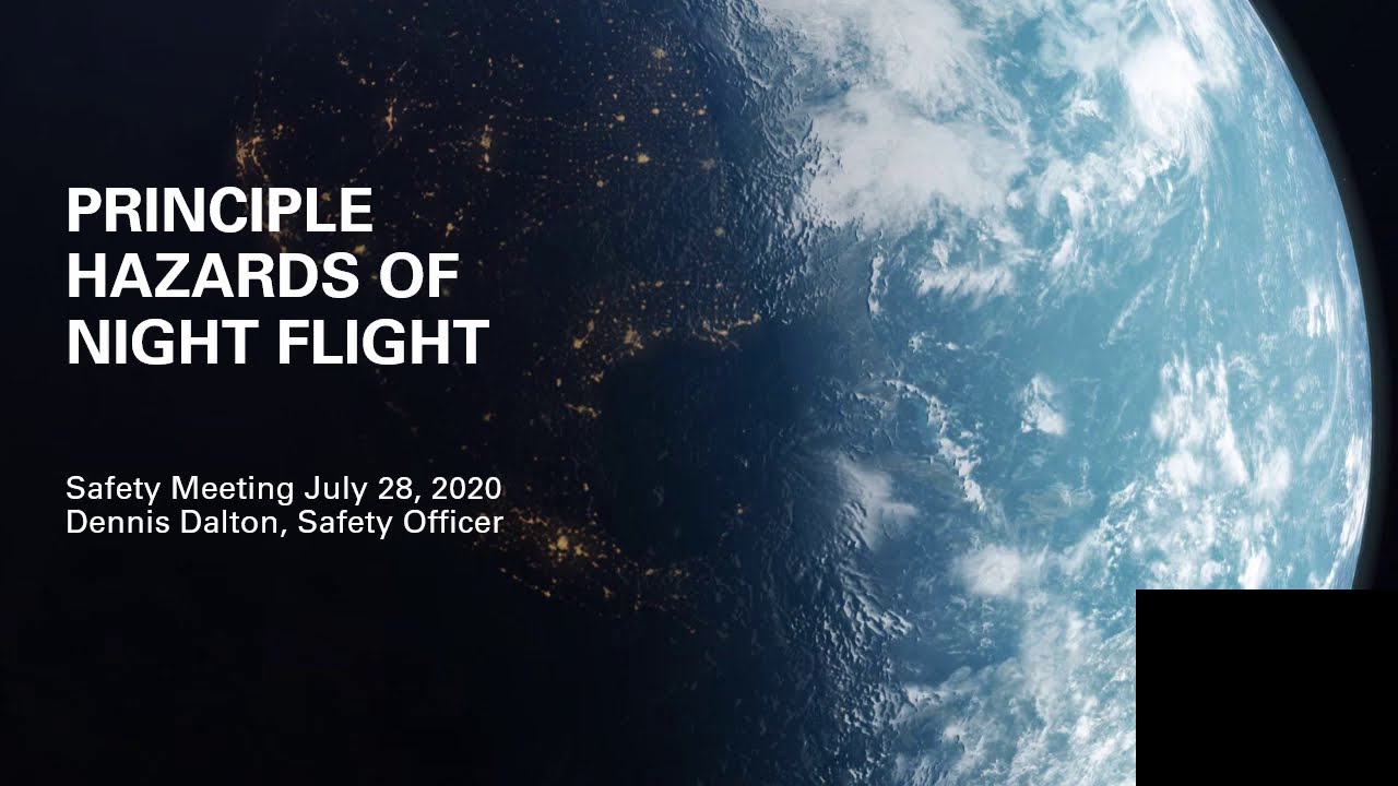 Principle Hazards of Night Flight - YouTube