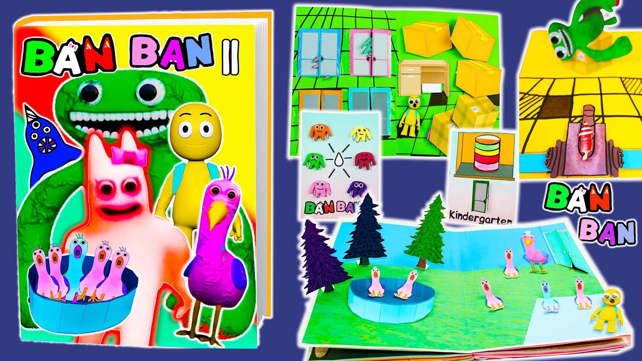 NEW GARTEN OF BANBAN 2 Continuation 2ND GAMING BOOK/ NABNAB STORY BOOK ...