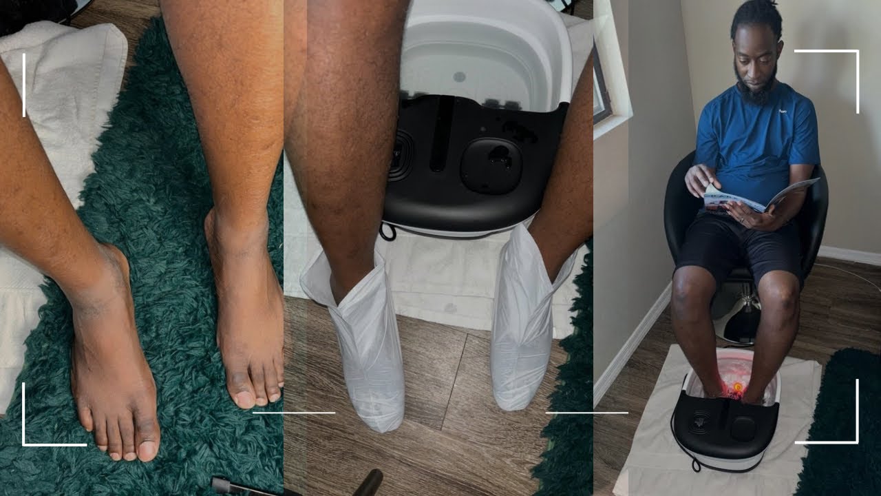 FOOT MASSAGE PEDICURE ASMR | NAIL CUTTING ASMR | FILING NAILS ASMR ...