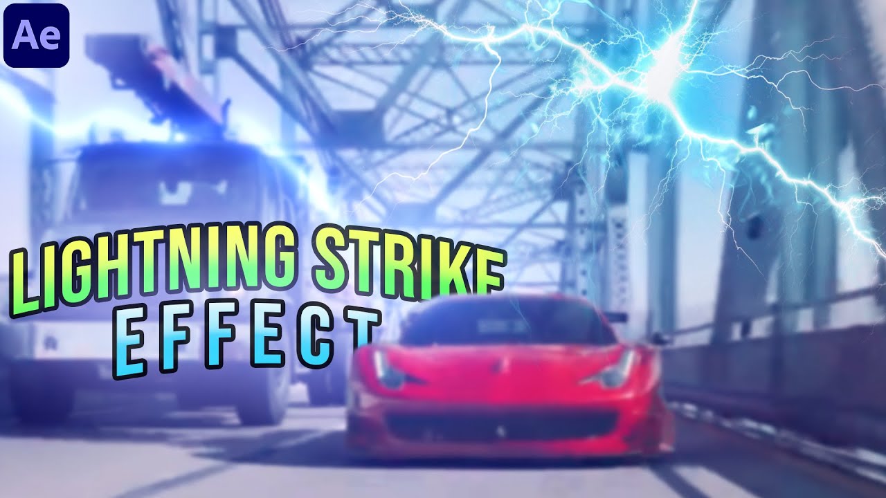 How to Make a Lightning Strike Effect in After Effects - YouTube