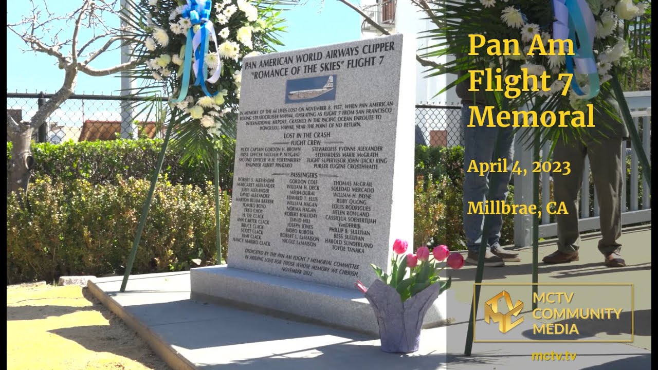 Pan Am Flight 7 Memorial, April 4, 2023 - YouTube