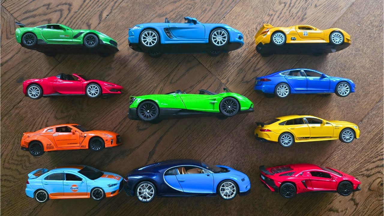 3 Large and 8 smaller sized model cars being shown - YouTube