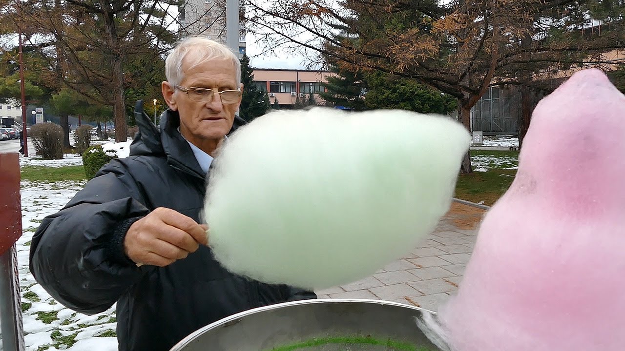 Kako se pravi šećerna vuna - how to make sugar wool? - YouTube