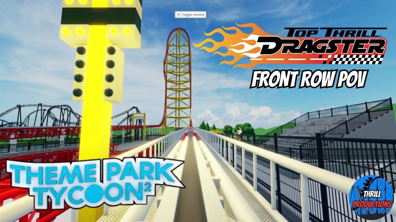 Top Thrill Dragster Front Row POV - Theme Park Tycoon 2 Recreation - YouTube