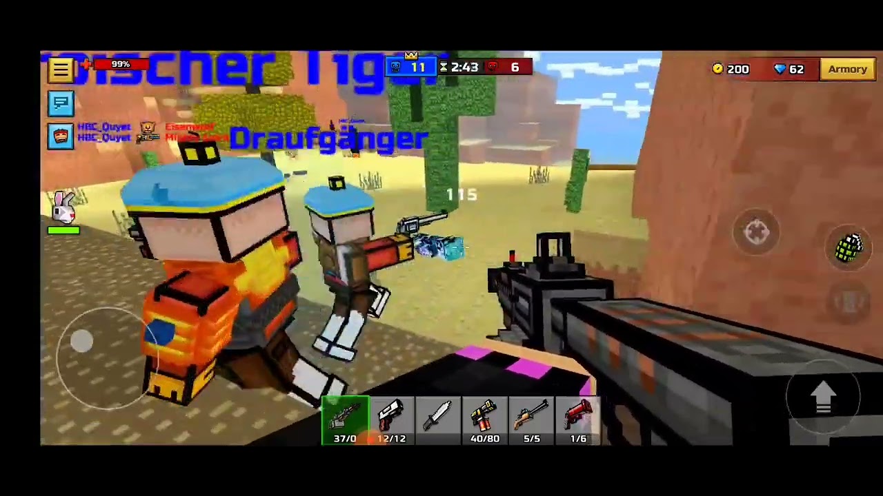 Pixel Gun 3d Train Robbery/ Pixel Gun 3d/ Mobile Online Game - YouTube