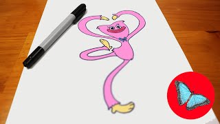 How To Draw Kissy Missy Poppy Playtime Easy Step by Step | Doovi