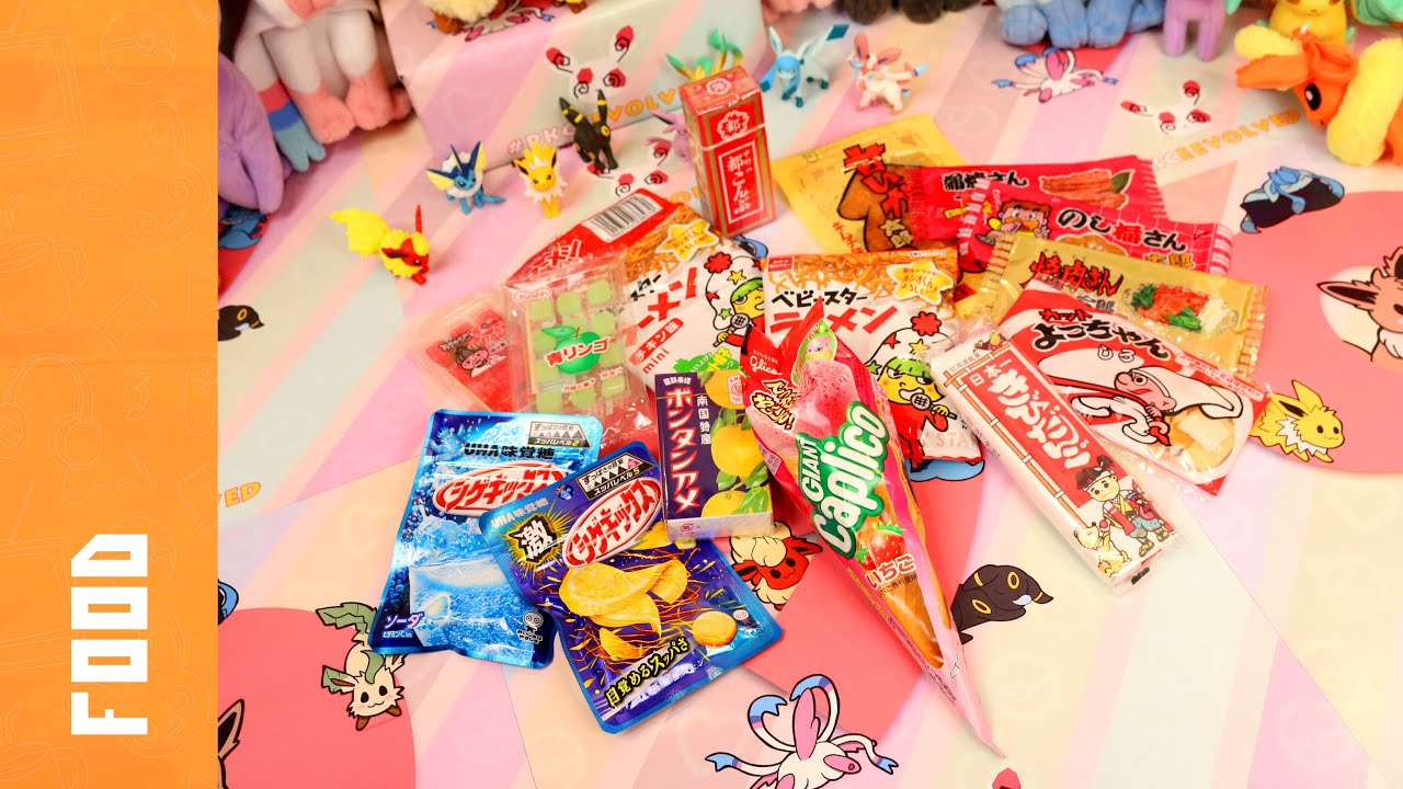 JAPANESE DAGASHI 🍡 Tasting Sweets + Treats from Japan! - YouTube