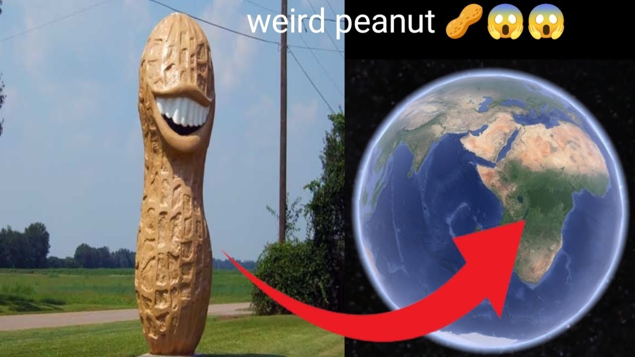 weird peanut ni google Earth shockingmap - YouTube