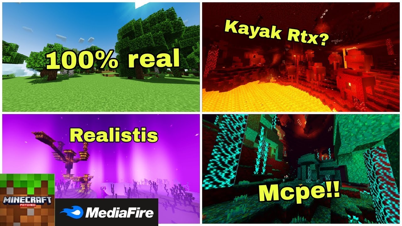 SOLAR SHADERS!! MediaFire Minecraft patch support render dragon! - YouTube