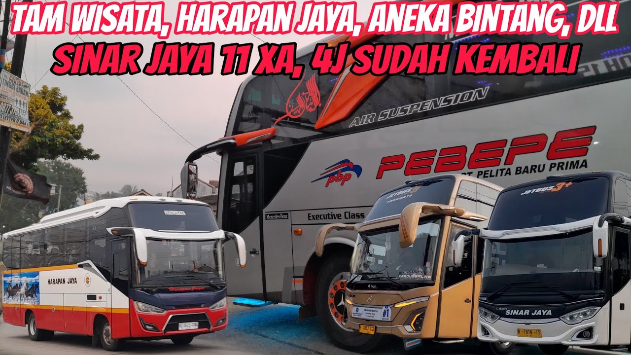 Momen Bus Harapan Jaya Lewat Klampok‼️ Sinar Jaya 4J Kembali, 11 XA ...