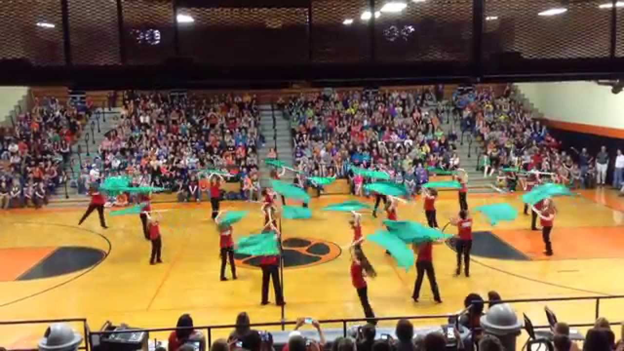 Republic middle school Winterguard - YouTube