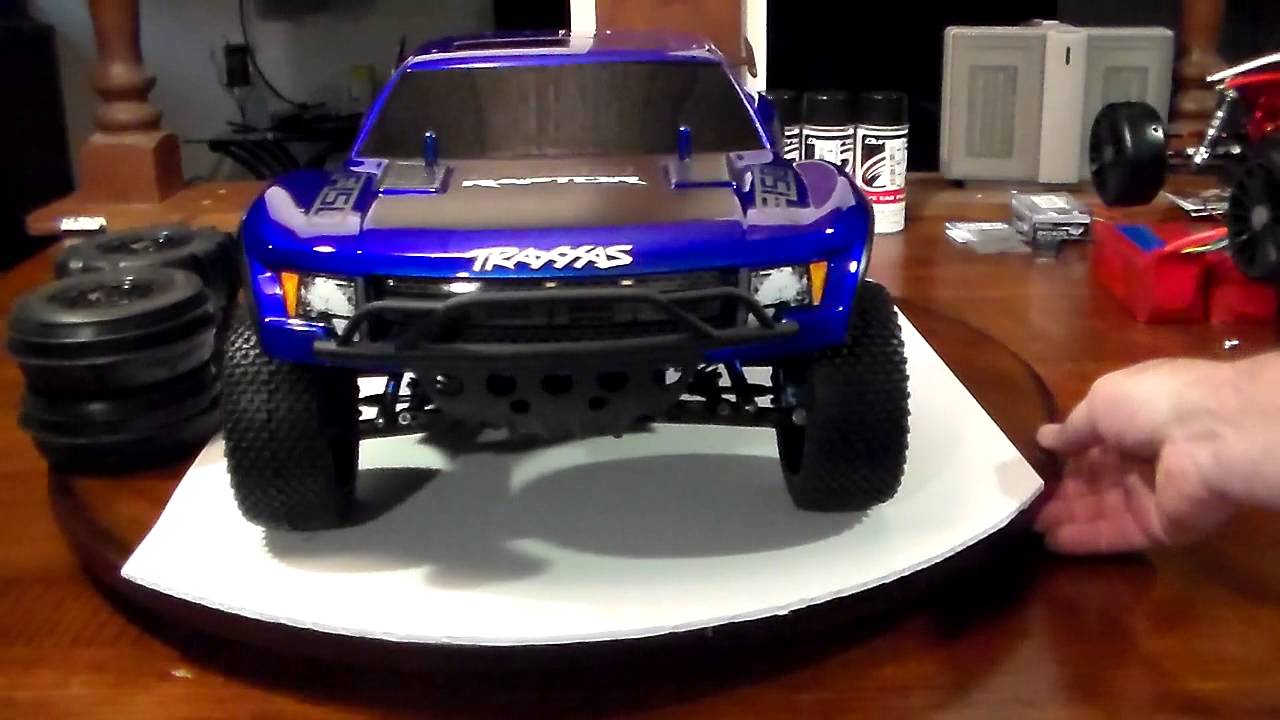 Traxxas Slash 2WD Blue Ford Raptor LCG Chassis - YouTube