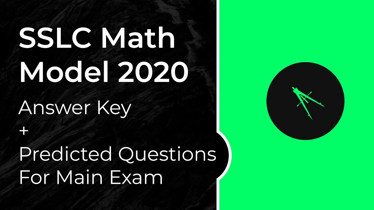 SSLC Maths Model Exam 2020 Answer Key With Explanation YouTube sslc-maths-model-exam-2020-answer-key-with-explanation-youtube