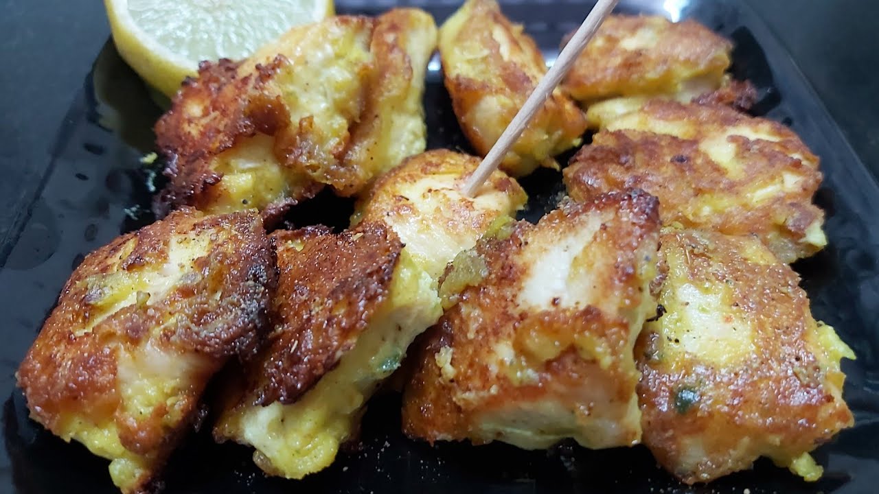 How to make cheesy chicken kebab /Cheesy chicken tikka recipe/Chicken ...