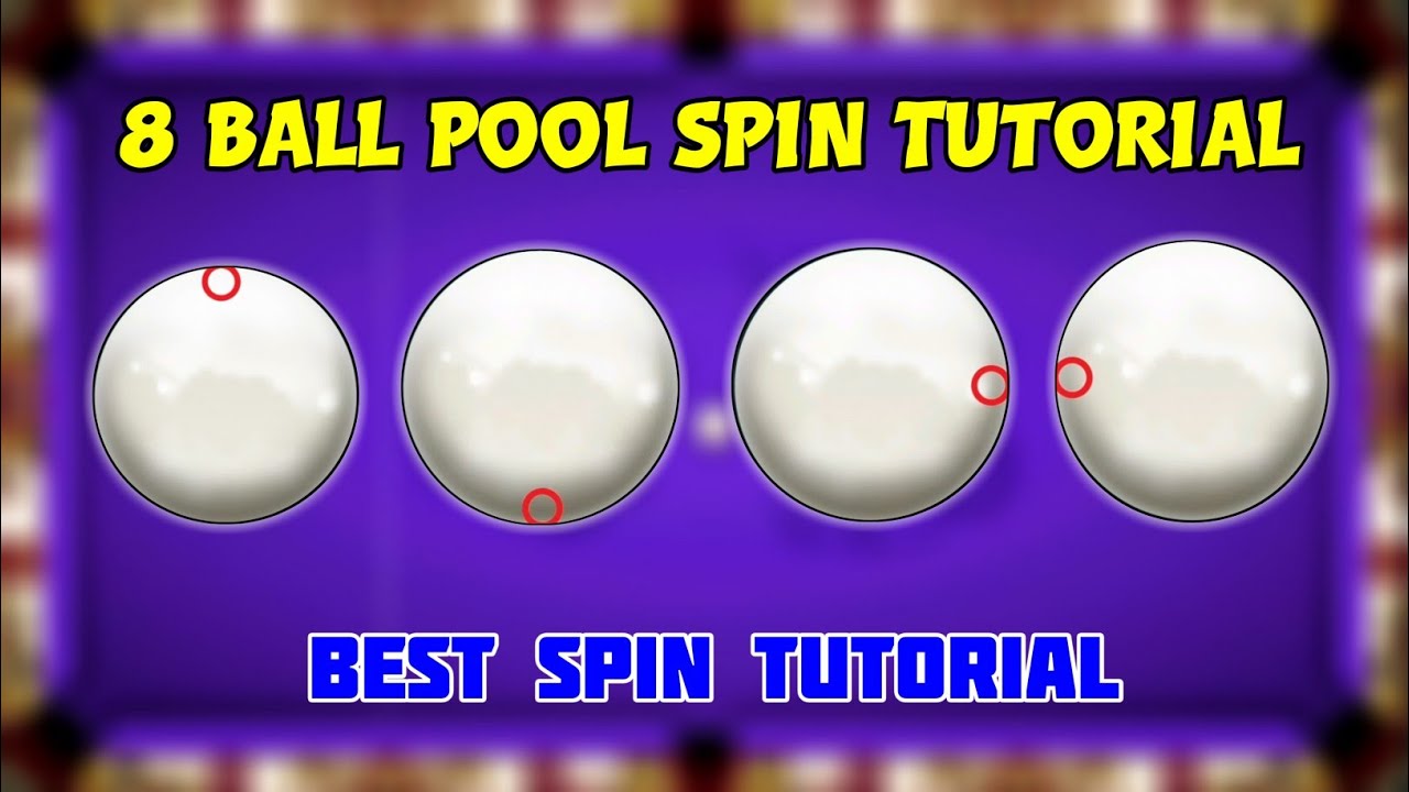 8 Ball Pool Best Spin Tutorial - How To Use Spin in 8 Ball Pool || # ...
