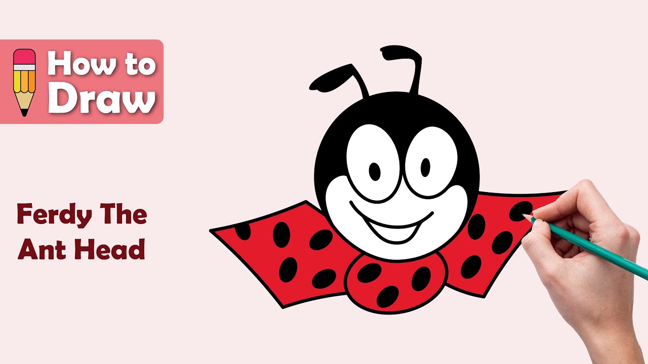 🎨🐜 How to Draw Ferdy the Ant Head – Easy Steps! #DrawingTutorial # ...